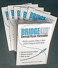 The BRIDGEAID Dental Floss Threader Pk/10x100