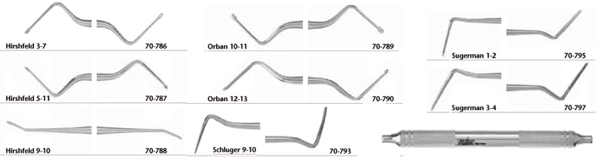Periodontal File Schluger# 3-4 Stainless #6 Handle