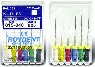 K-Files Size-45 21 mm 6/Pack