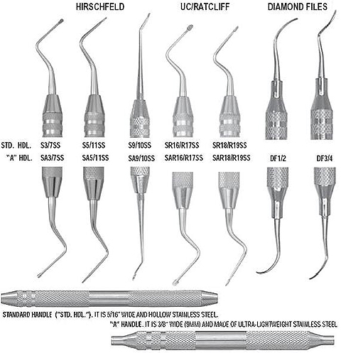 Double End File Hirschfeld S3/7SS - Standard Handle