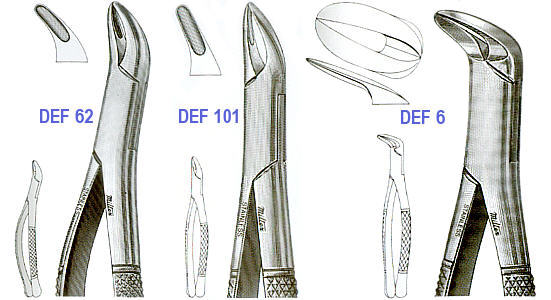 Extracting Forceps UPPER & LOWER INCISORS, CUSPIDS, BICUSPIDS ...