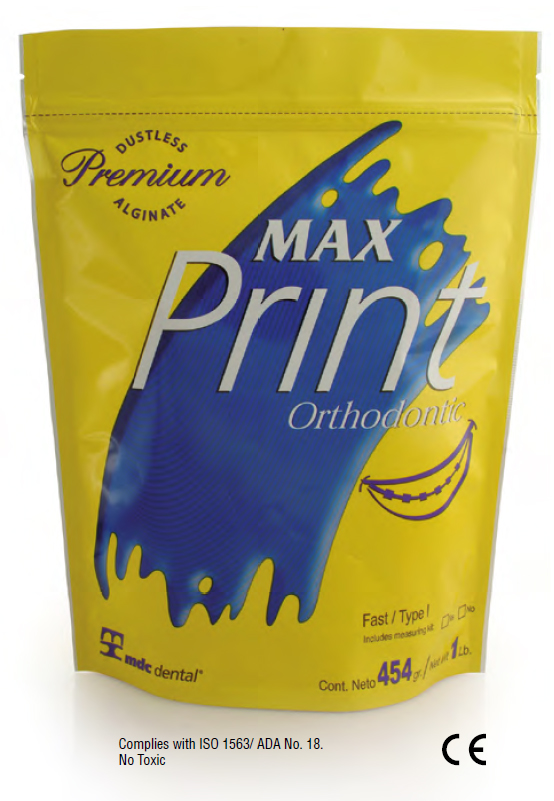 Max Print Orthodontic Alginate 1lb Type I